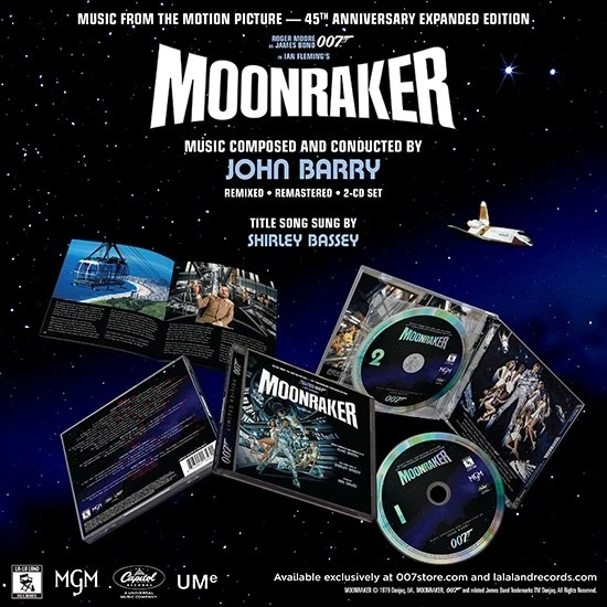 MOONRAKER 2-CD 45TH ANNIVERSARY EXPANDED EDITION LALALAND RECORDS *MINT ...