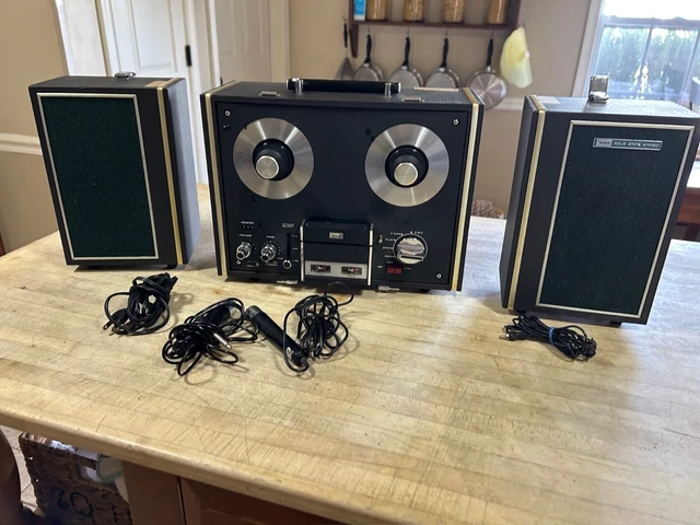 VINTAGE SEARS SOLID State Stereo Reel-to-Reel Tape Recorder Model 564.34401700 £116.06 - PicClick UK