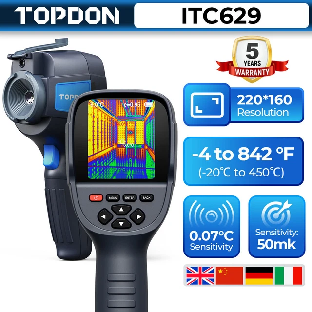 TOPDON ITC629 PORTABLE Thermal Imaging Infrared Imager Inspection ...