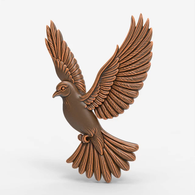 PIGEON STL FILE Bird 3D Model For CNC Router Printer Artcam £2.15 ...