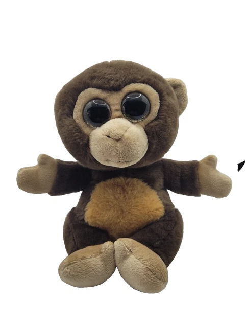 KEEL TOYS SPARKLY Eye Monkey 7"Plush Beanie Cuddly Soft Toy Monkey ...