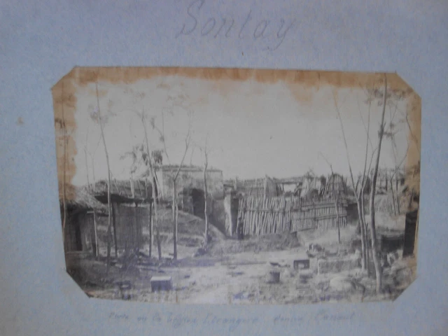 PHOTOGRAPHIE ANCIENNE VERS 1880 albuminé sontay tonkin 13 x 20 assaut légion EUR 30,00 - PicClick FR