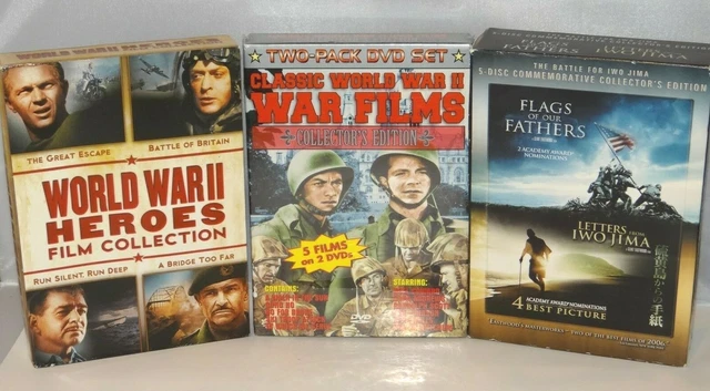 WORLD WAR II Films Heroes Flags Imo Jima Combo Set DVD Sets Collection ...