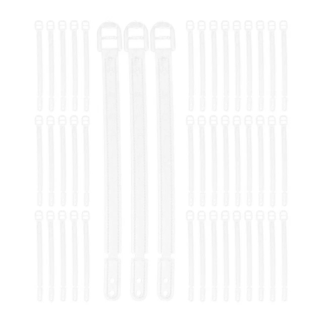 100PCS LUGGAGE LOOPS Straps Transparent Plastic Name Tag Loop For $25. ...