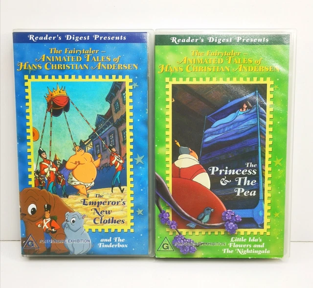 VHS THE ANIMATED Tales Of Hans Christian Anderson 2 Movies Reader's ...