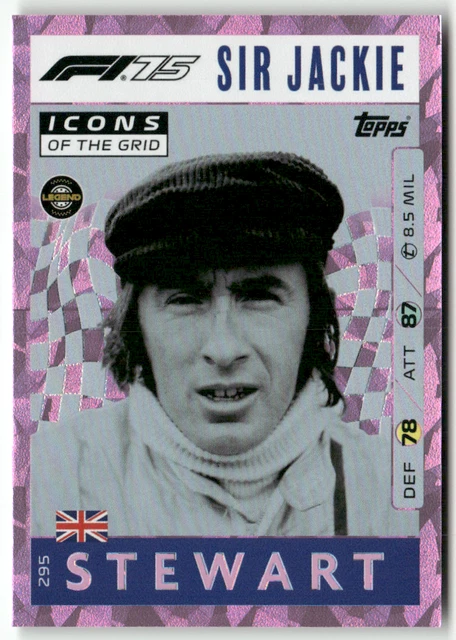 TOPPS F1 TURBO Attax 2025 Formule 1 Numéro 295 Sir Jackie Stewart Icônes EUR 3,17 - PicClick FR