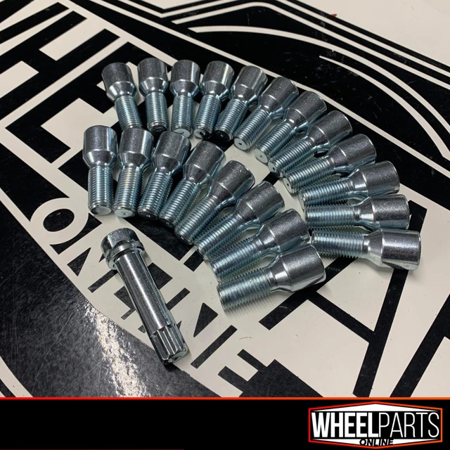 20 X M14 X 1.5 Silver Tuner Slimline Alloy Wheel Bolt £19.99 - PicClick UK
