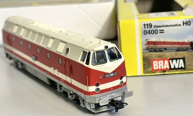 BRAWA 0400 DIESELLOK BR 119 der DR / unbespielt EUR 1,00 - PicClick DE