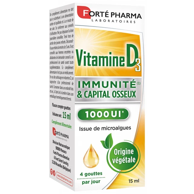 FORTÉ PHARMA VITAMIN D3 1000 IU 15ml £23.41 - PicClick UK