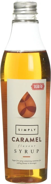 SIMPLY SUGAR FREE Caramel Syrup, Low Calorie, Vegan & Nut Flavoured ...