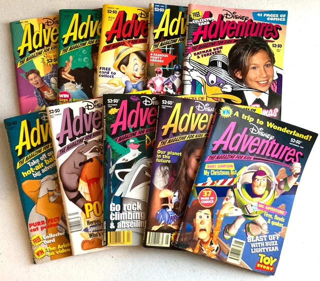 DISNEY ADVENTURES MAGAZINES - Choose From List - Various from 1995 $14. ...