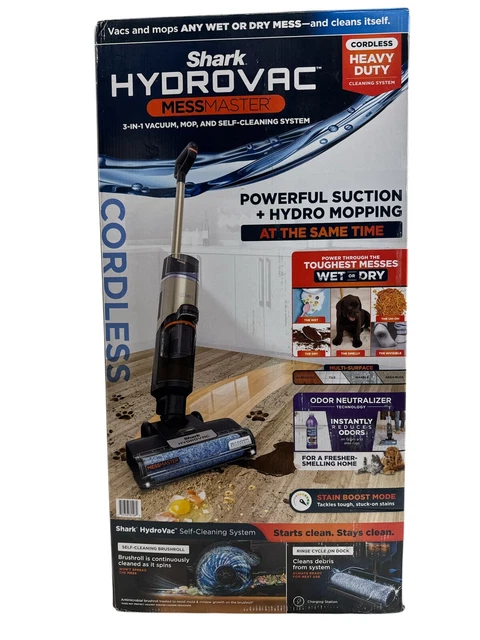 SHARK HYDROVAC MESSMASTER 3-in-1 Vacuum Cordless WD261 (OB) $162.95 ...