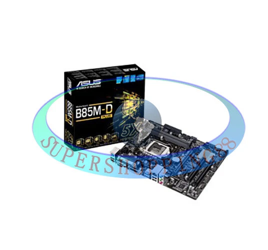 One Used Asus B85m D Plus 16g Ddr3 Motherboard Lga1150 B85 Vga Dvi £