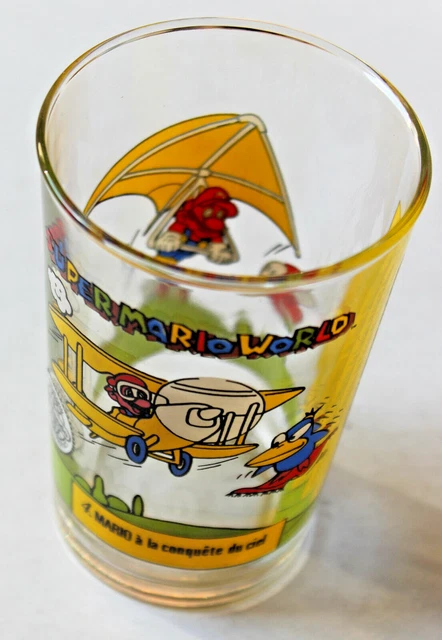 VERRE DE COLLECTION Super Mario World Deltaplane Mario à la conquête du ...