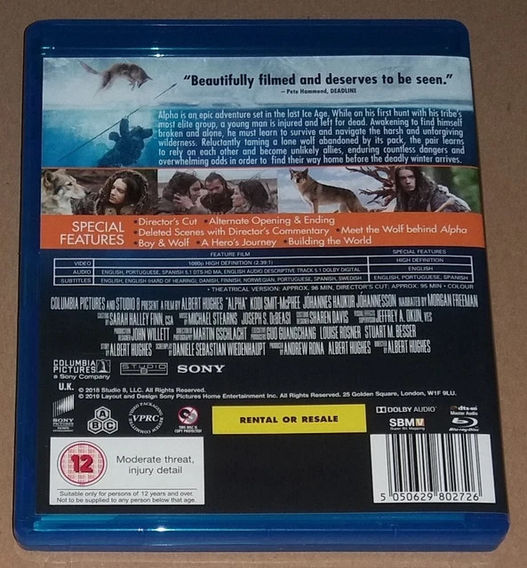 ALPHA (BLU-RAY, 2018) Prehistoric survival thriller, Region-free £5.98 ...