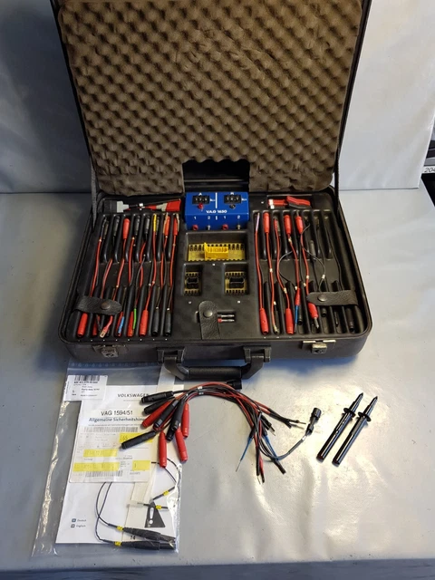 ORIGINAL VW AUDI VAG 1594C Spezialwerkzeug Elektro Messkoffer mit VAG ...