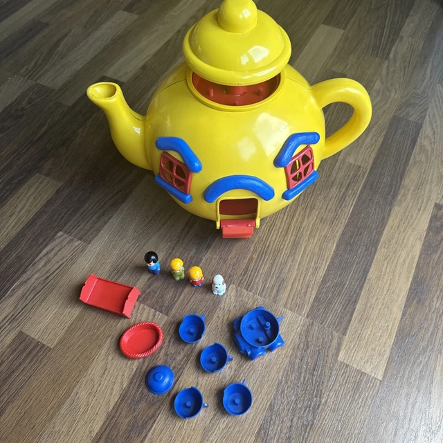 VINTAGE THE BIG Yellow Teapot Dolls House Bluebird Toy 1981 Rare 12 ...