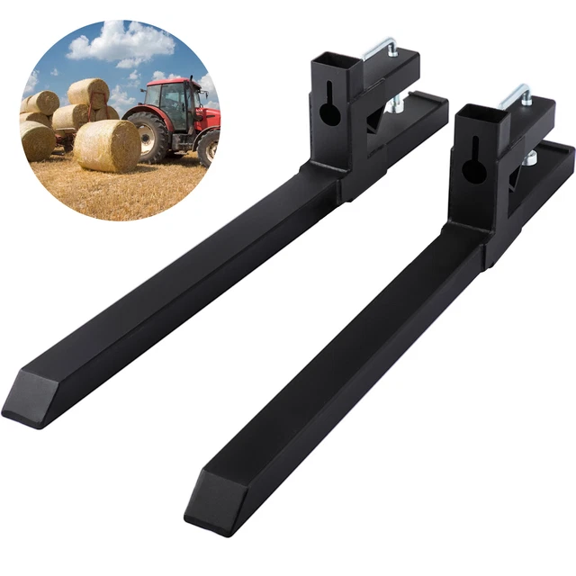 VEVOR CLAMP ON Pallet Forks Loader Bucket 1814 kg Capacity 1090mm Pro ...