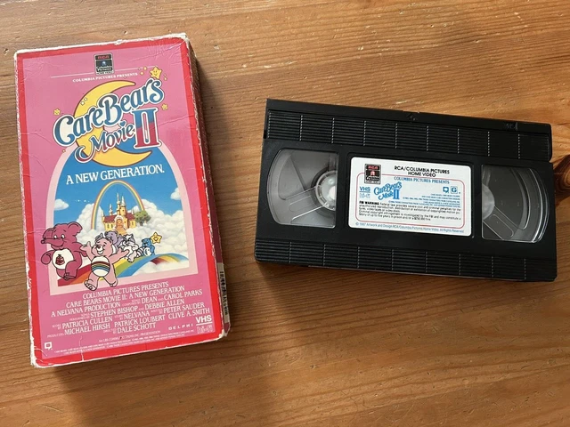 CARE BEARS MOVIE II 2 A New Generation video VHS Tape VIntage 1986 RCA ...