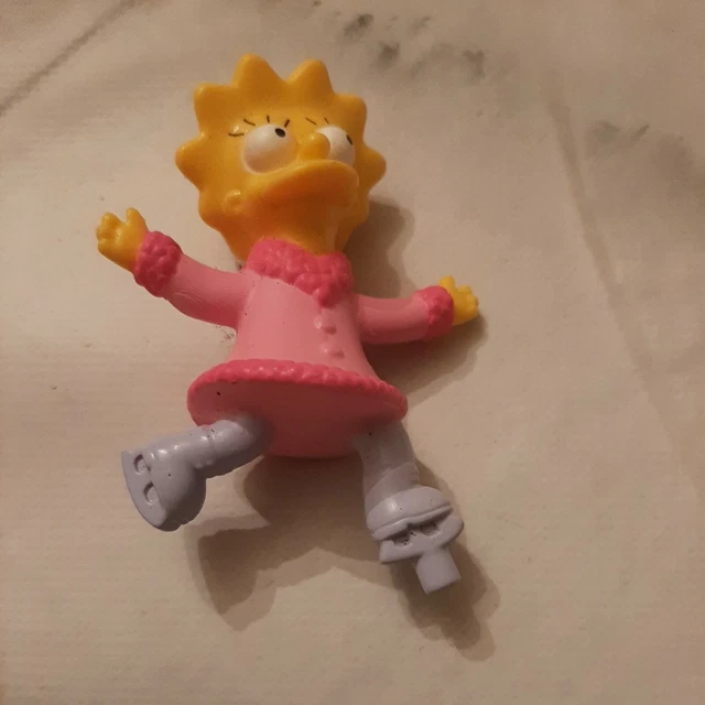 RARE BURGER KING Kids Meal Toy The Simpsons Ice Skating Lisa 2012 FOX ...