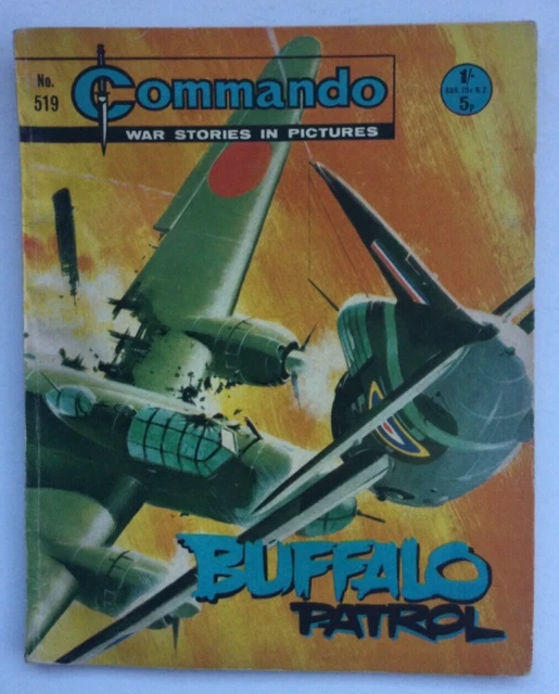 COMMANDO COMICS NO. 519 - early issue, pre-decimal (D. C. Thomson, 1970 ...