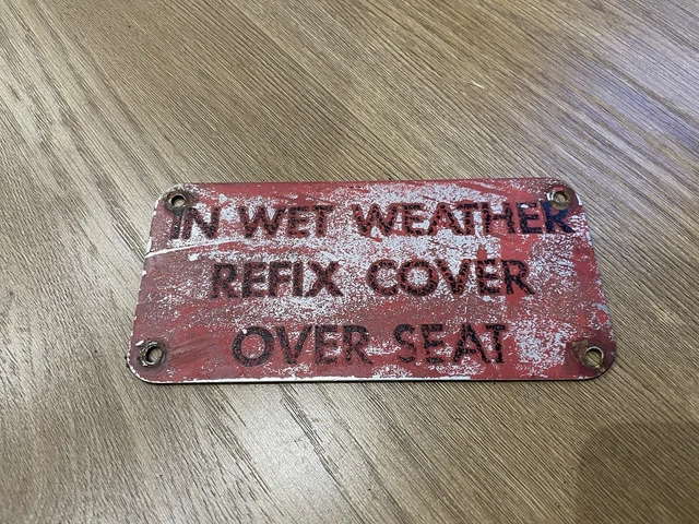 LONDON TRANSPORT EARLY Motor Bus Sign/Plate - Upper Deck Open Top £15. ...