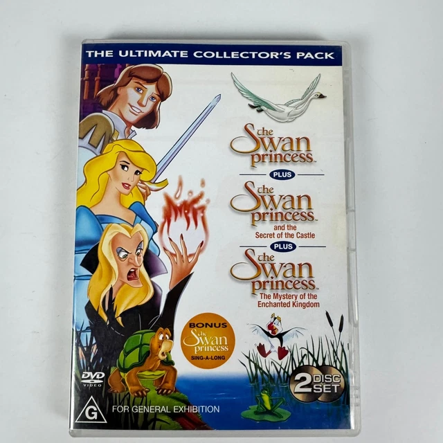 THE SWAN PRINCESS - 3 movie set (DVD 1994 2 dual sided discs) Animation ...