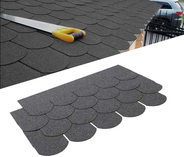 PACK OF 18 Piece Felt Shingles Shed Roofing Tile Asphalt Roof Shingle 2 ...