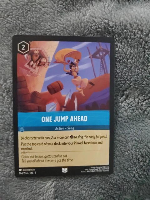DISNEY LORCANA THE First Chapter One Jump Ahead Uncommon FOIL Card ...