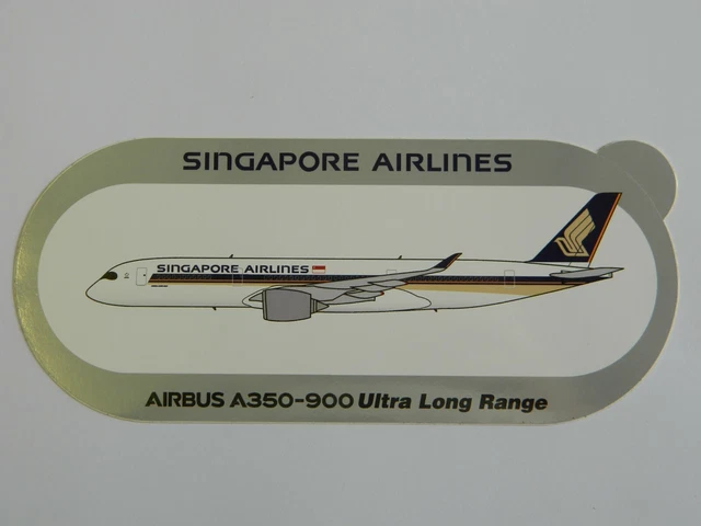 RARE AIRBUS A350-900 Ultra Long Range SINGAPORE AIRLINES STICKER ...