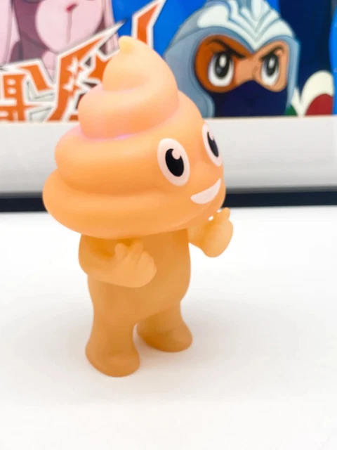 UNCHI-KUN [BROWN + Ledlight] Sofubi 6" squeaky doll | Poop man soft ...