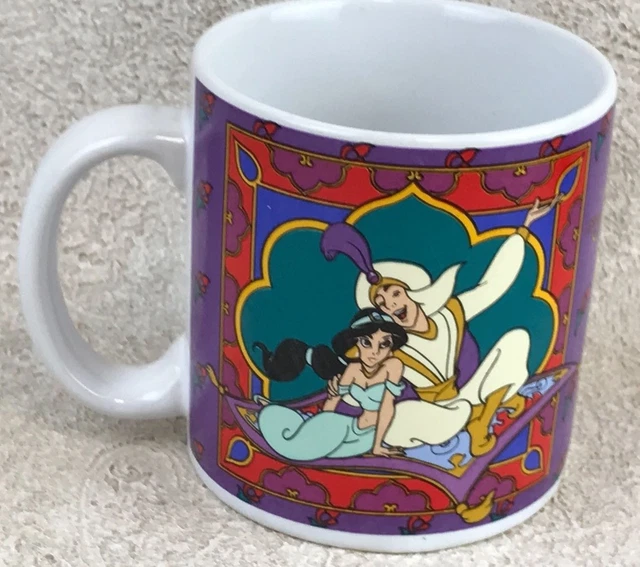 DISNEY ALADDIN MUG Princess Jasmine Genie Magic Carpet A Whole New ...