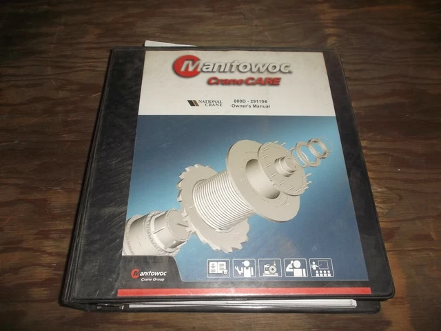 MANITOWOC 800D TELESCOPING Book Truck Crane Owner Operator Maintenance ...