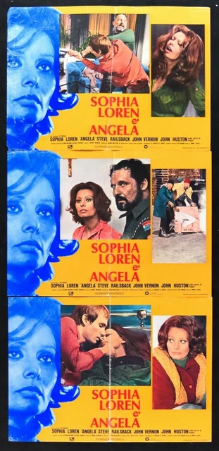 FOTOBUSTA ANGELA SOPHIA Loren Steve Railsback John Vernon John Huston ...