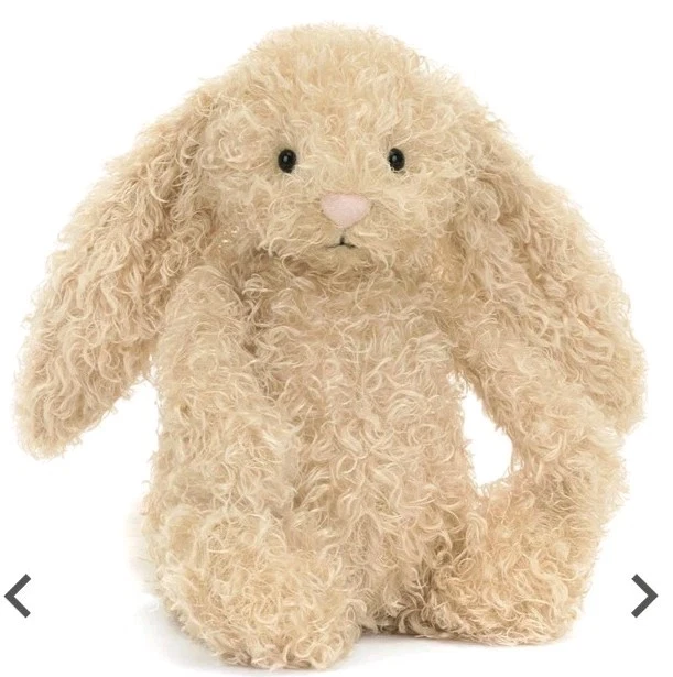 JELLYCAT BASHFUL LUXE Curly Bunny Medium Brand New With Tags - RARE ...