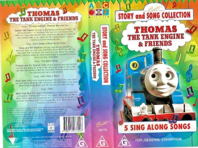 THOMAS THE TANK ENGINE-STORY AND SONG COLLECTION Pal vhs tape~ A rare ...
