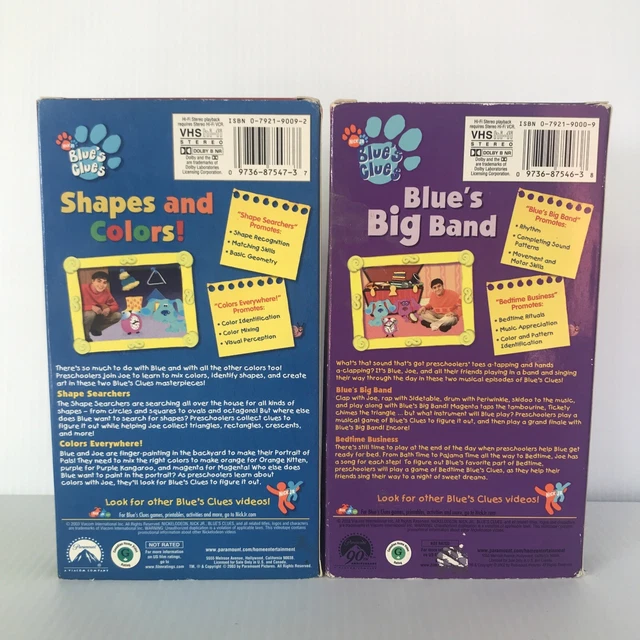 BLUES CLUES VHS Tape Lot: Shapes and Colors, Blue’s Big Band EUR 17,02 ...