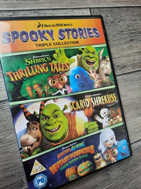 SPOOKY STORIES TRIPPLE Collection DVD PG Shrek and Monsters vs Alliens ...