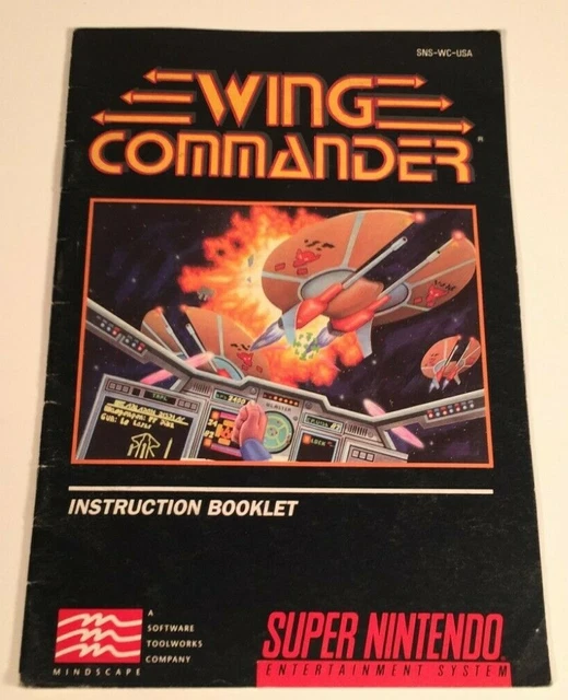 WING COMMANDER - Super Nintendo,Snes - Instruction,Manual ONLY $3.99 ...