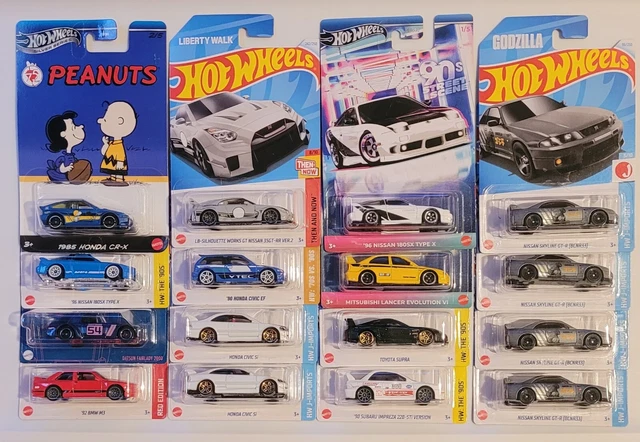(X16) JDM HOT Wheels 90's Street Scene Nissan Honda Civic CRX Toyota ...