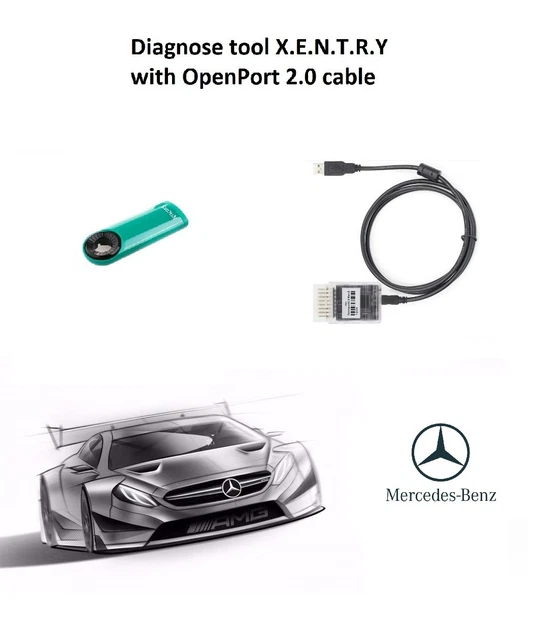 MERCEDES & SMART Xentry Diagnostic Tool 2026 with OpenPort 2.0 ...