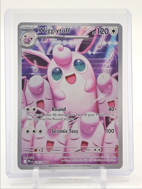 WIGGLYTUFF 2025 POKEMON Phantasmal Flames Illustration Rare B 105/094 ...
