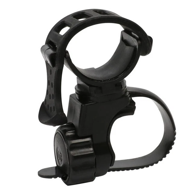 ROTATION RUBBER STRAP Bike Flashlight Mount Easy Installation Light ...