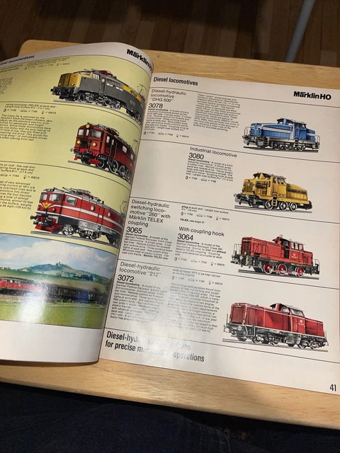MARKLIN MODEL TRAIN Catalog 1975 HO Scale/Gauge Railroading Locomotives ...