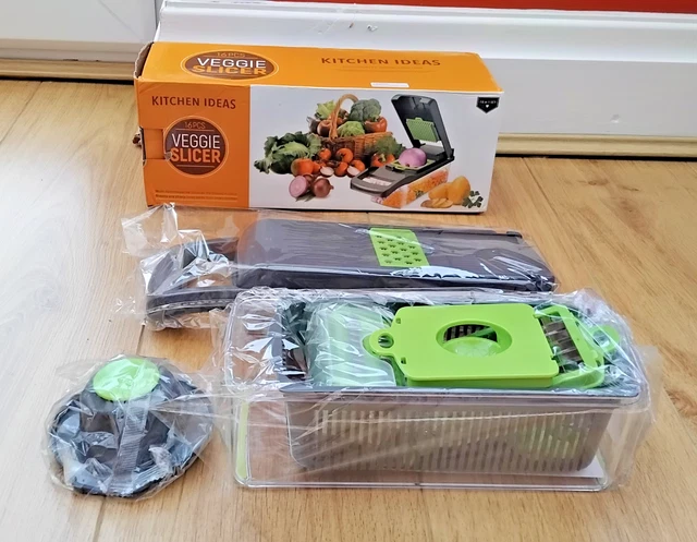 16PCS VEGGIE SLICER Chopper Dicer Grater Set Mandoline Multi Tool ...
