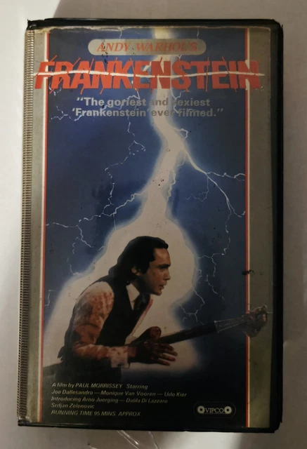 FLESH FOR FRANKENSTEIN Andy Warhol, VHS PAL UK Pre Cert , Vipco, Video ...