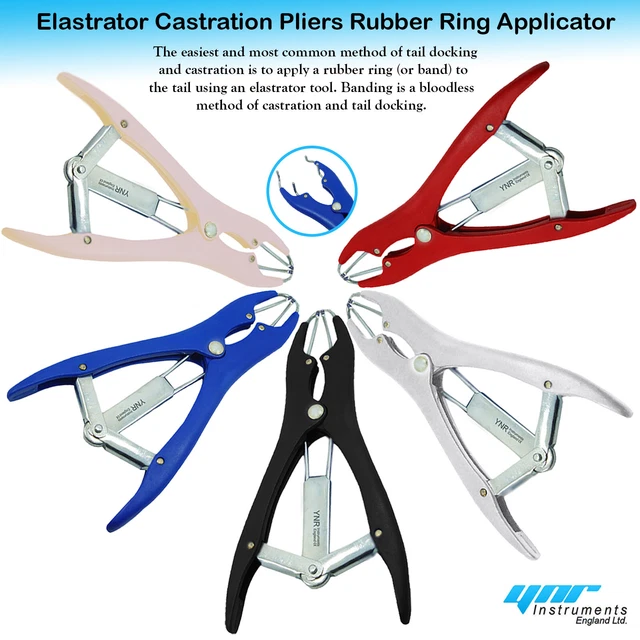 PROFESSIONAL ELASTRATOR RING Applicator Castration Plastic Lamb Livestock Supply £8.79 - PicClick UK