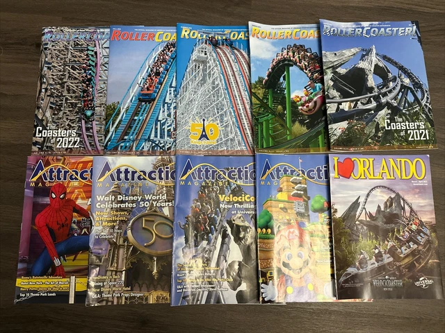10 THEME PARK Magazines- Rollercoaster! ,Attractions Magazine, I Heart ...