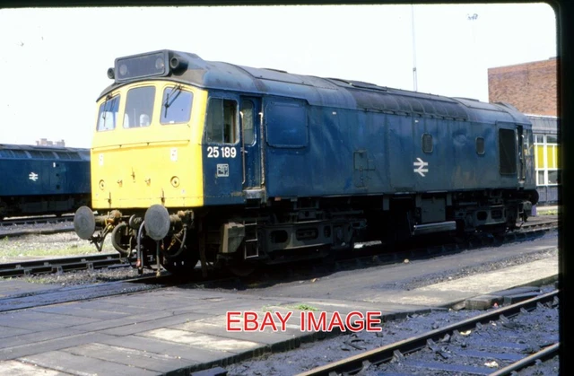 ORIGINAL 35MM SLIDE CLASS 25 LOCO NO 25189 AT SALTLEY 6/84 £10.30 ...