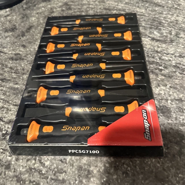 SNAP ON PPCSG710O 10 pc soft grip punch and chisel set orange sealed £205.58 - PicClick UK